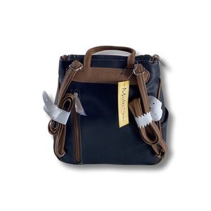 Multisac | Bags | Nwt Multisac Mini Backpack In Blacktan Leather | Poshmark